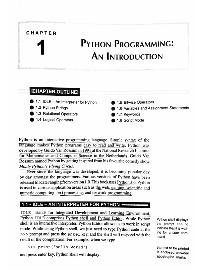 CH1 - Programming Introduction | PDF