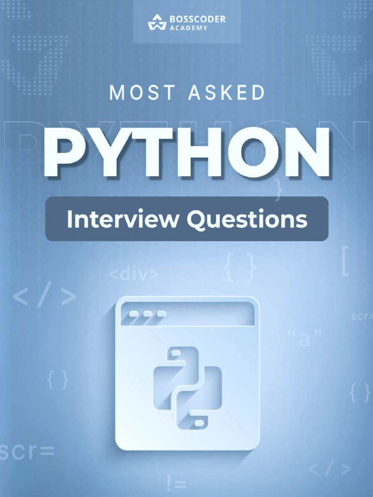 Python Interview Questions 1714477282 Pdf Method Computer Programming Class Computer