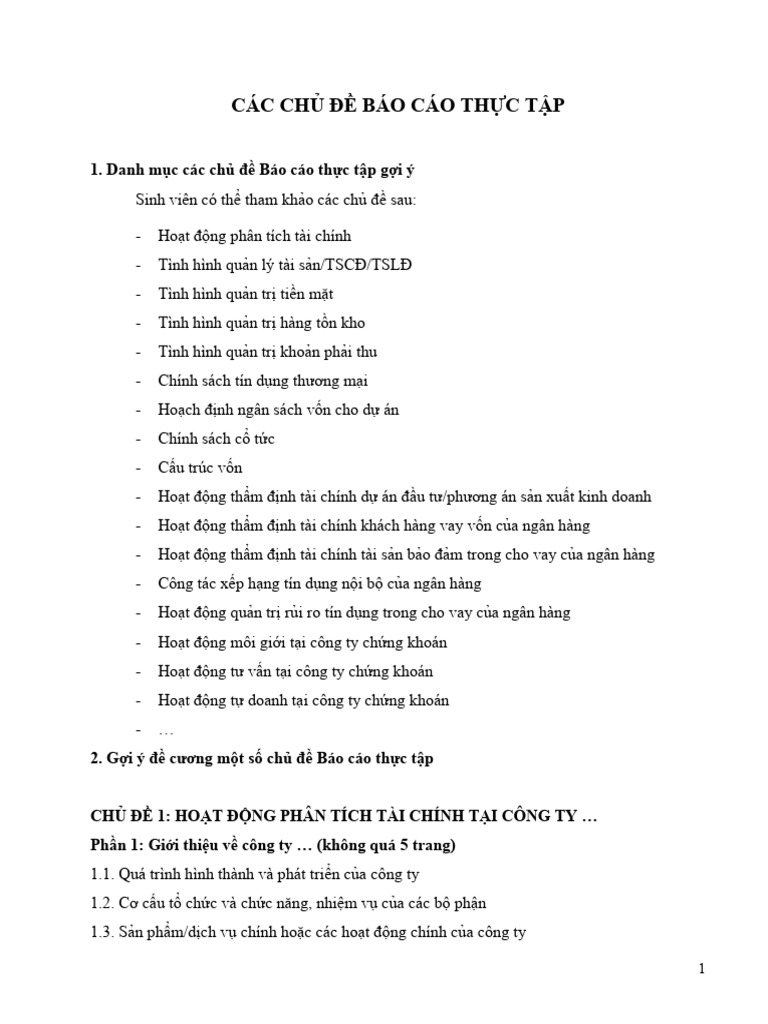 Goi y Chu de BCTT | PDF