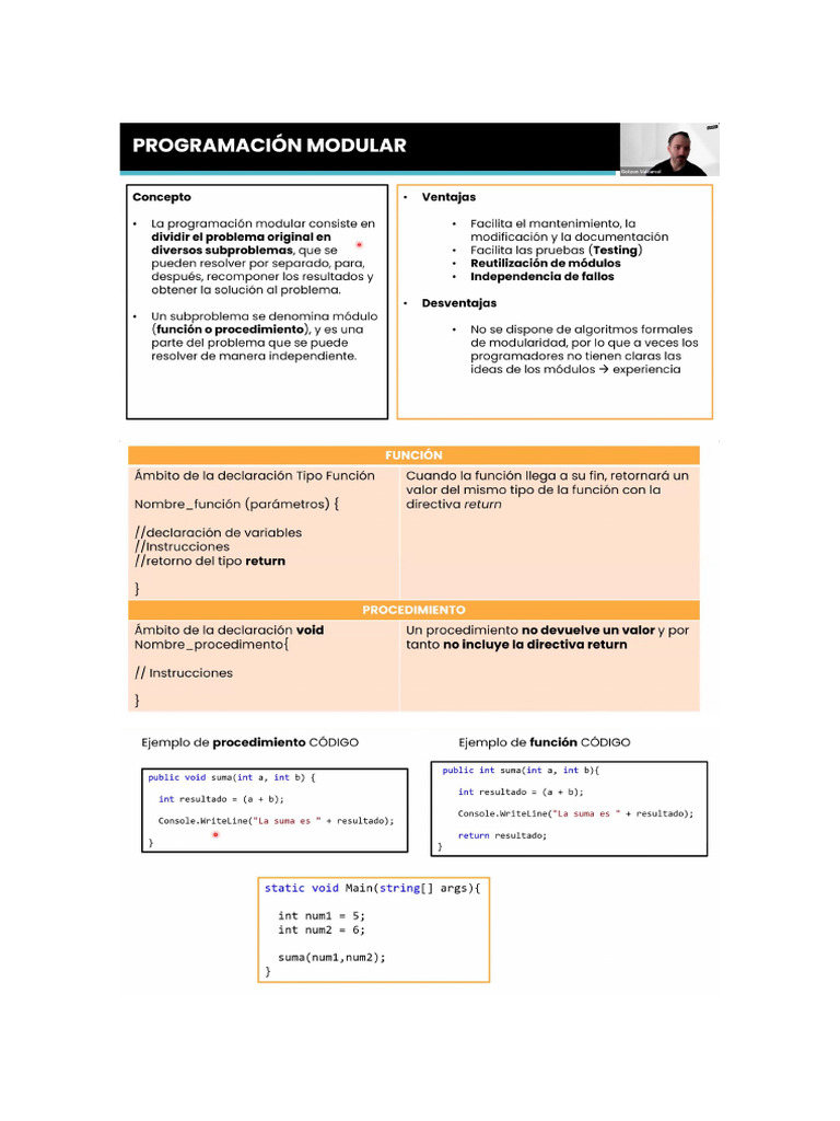 Resumen Clase 7 Ilerna Programación | PDF