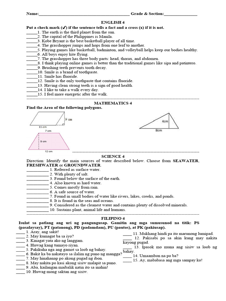 Grade 4 Modules | PDF