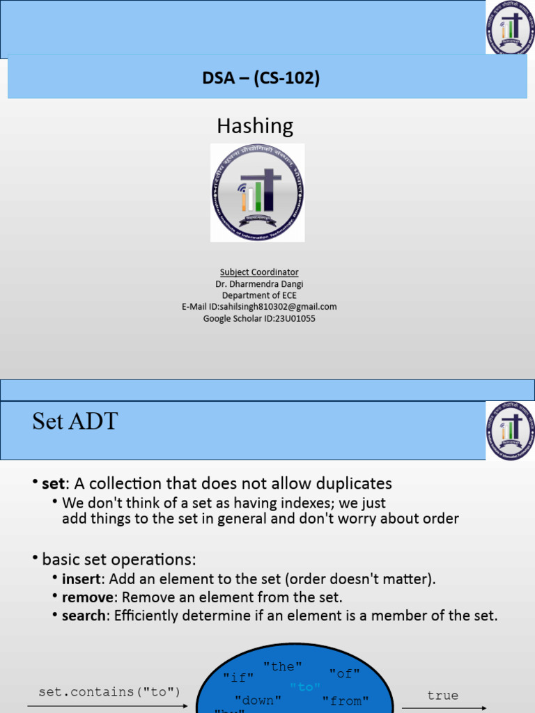 Hassing Dsa | PDF | Computer Science | Computing