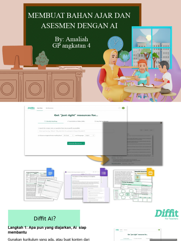 Membuat Bahan Ajar Dan Asesmen Amaliah Webinar GP | PDF