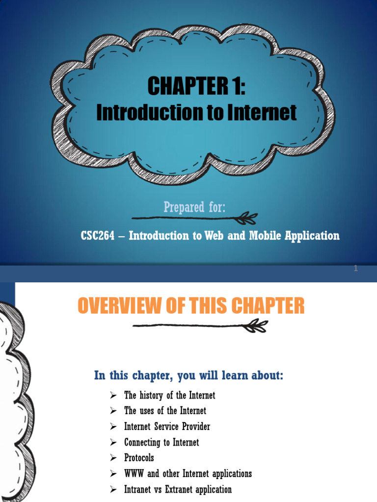 Chap 01 - Intro To Internet | PDF | World Wide Web | Internet & Web