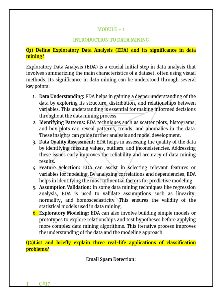 Edab Module - 1 | PDF | Data Analysis | Statistical Classification