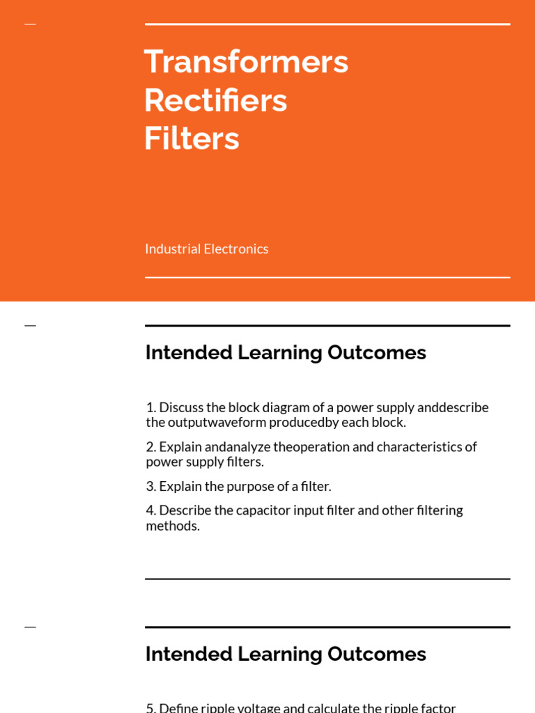 ECE12 - Module 1 | PDF | Rectifier | Power Supply