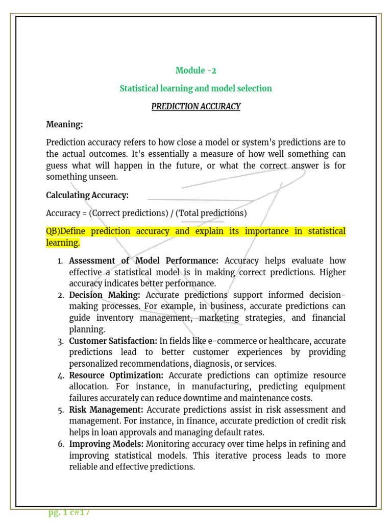 Edab Module - 2 | Download Free PDF | Cross Validation (Statistics) | Mean Squared Error