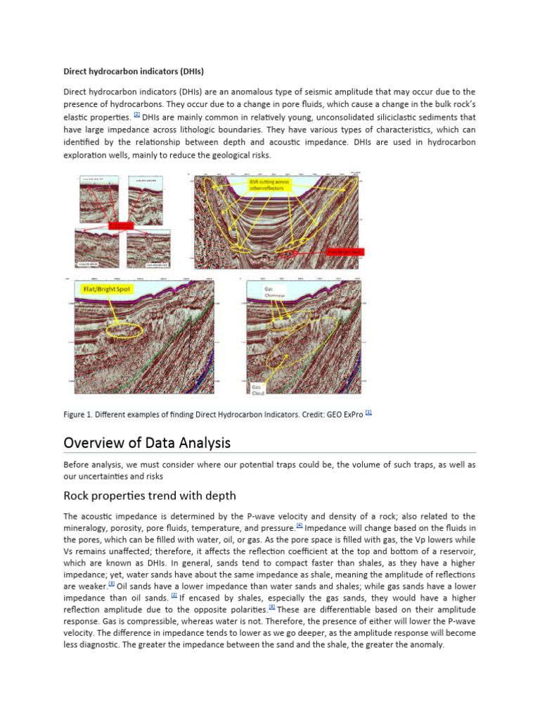 Understanding Direct Hydrocarbon Indicators | PDF | Petroleum Reservoir ...