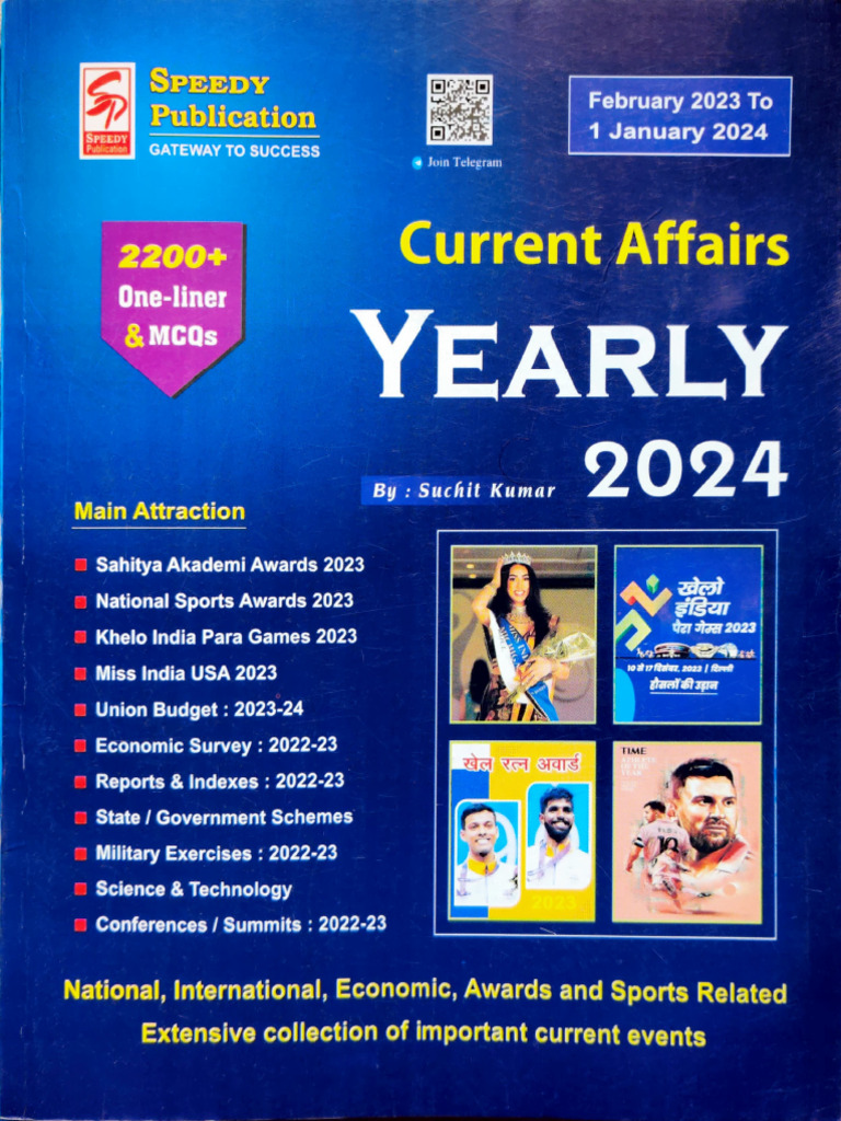 Speedy Current Affairs Jan 2024 English Medium | PDF