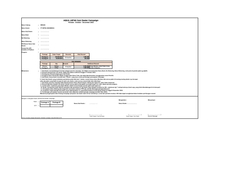 Form Kontrak Q4 | PDF