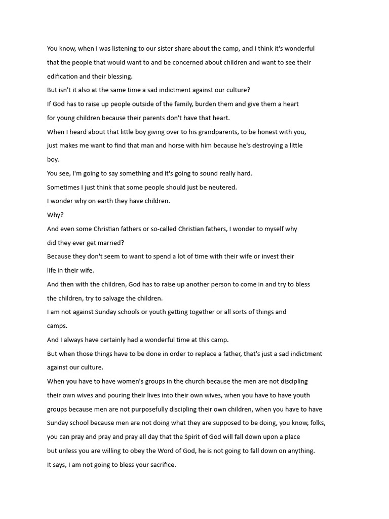 The Role of Fathers in Family Dynamics | PDF | Jesus | Glory (Religion)
