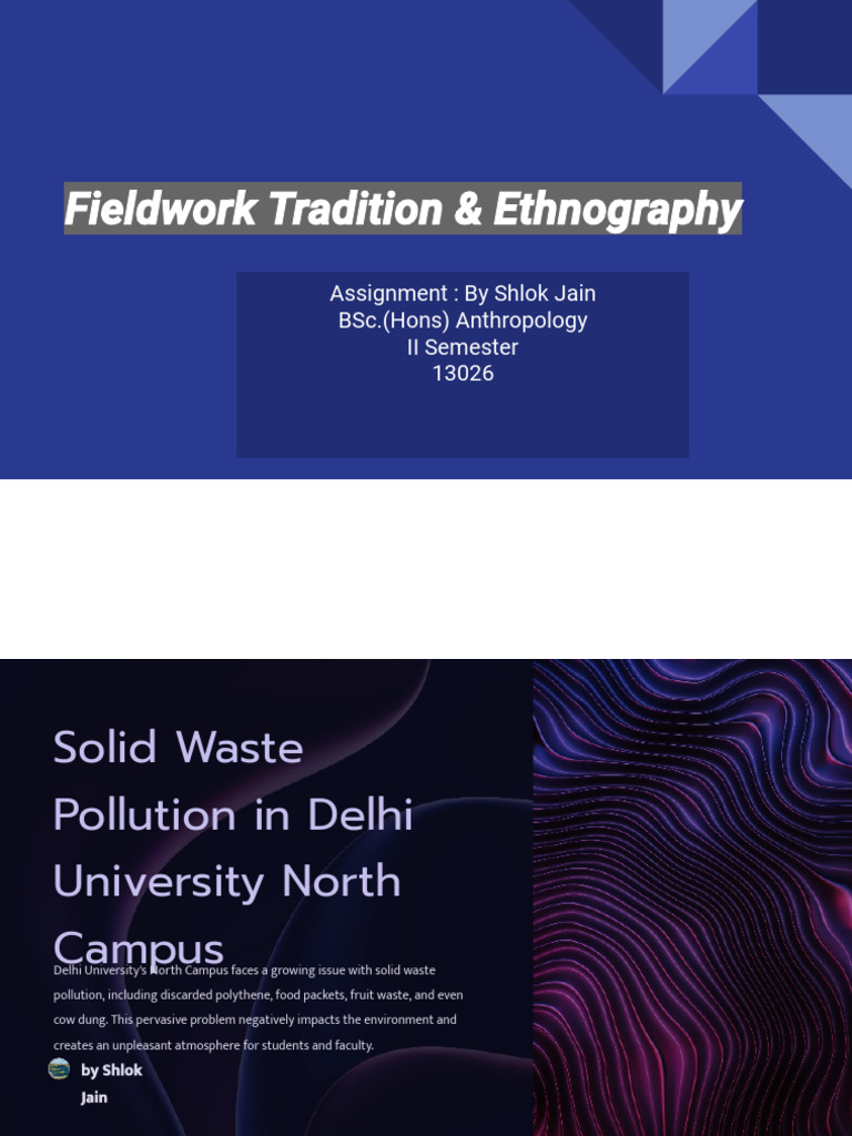 Solid Waste Pollution in Delhi University North Campus | PDF | Waste ...