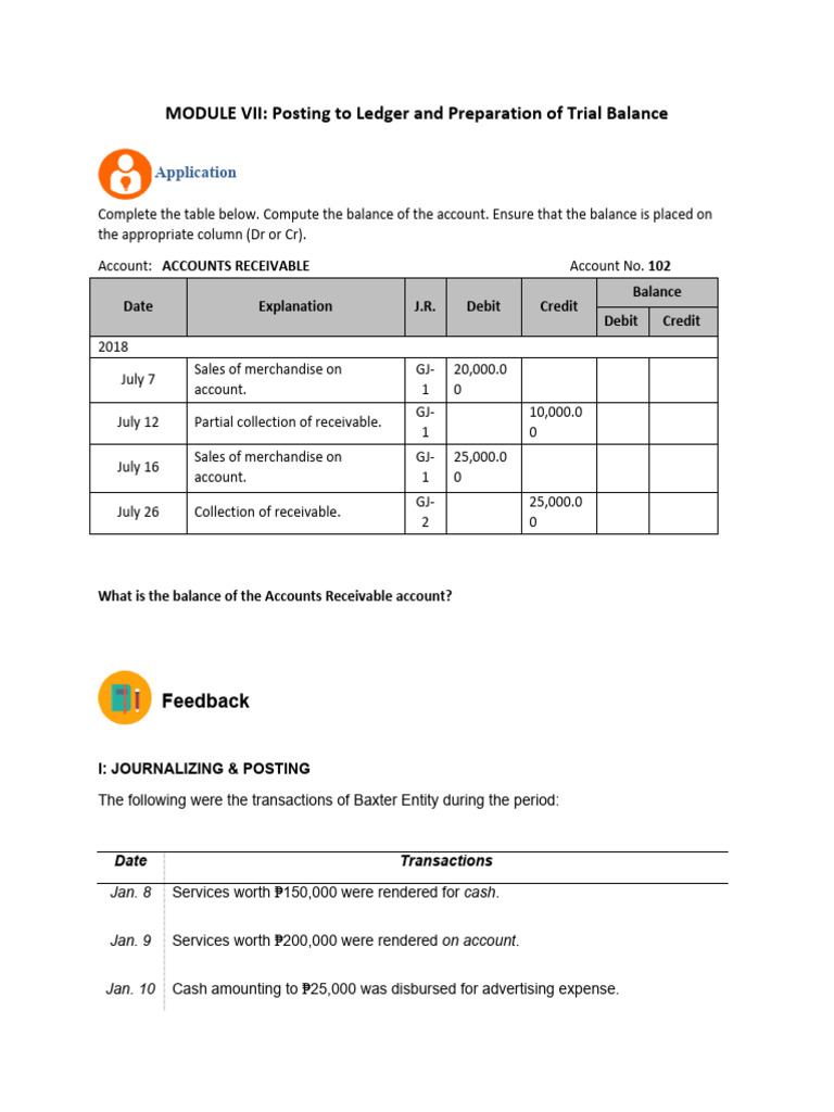 module 7 act | PDF | Debits And Credits | Economies