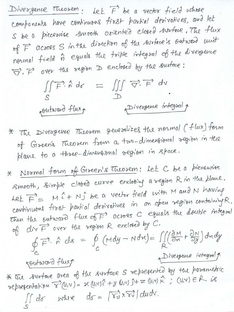Divergence Theorem | PDF