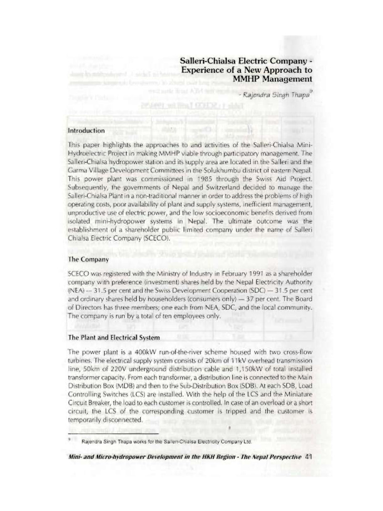 Salleri Chyalsa HEP-400 KW | PDF