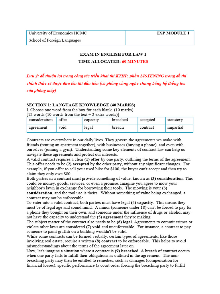 Law 1 - Template For Final Test | PDF | Alternative Dispute Resolution ...