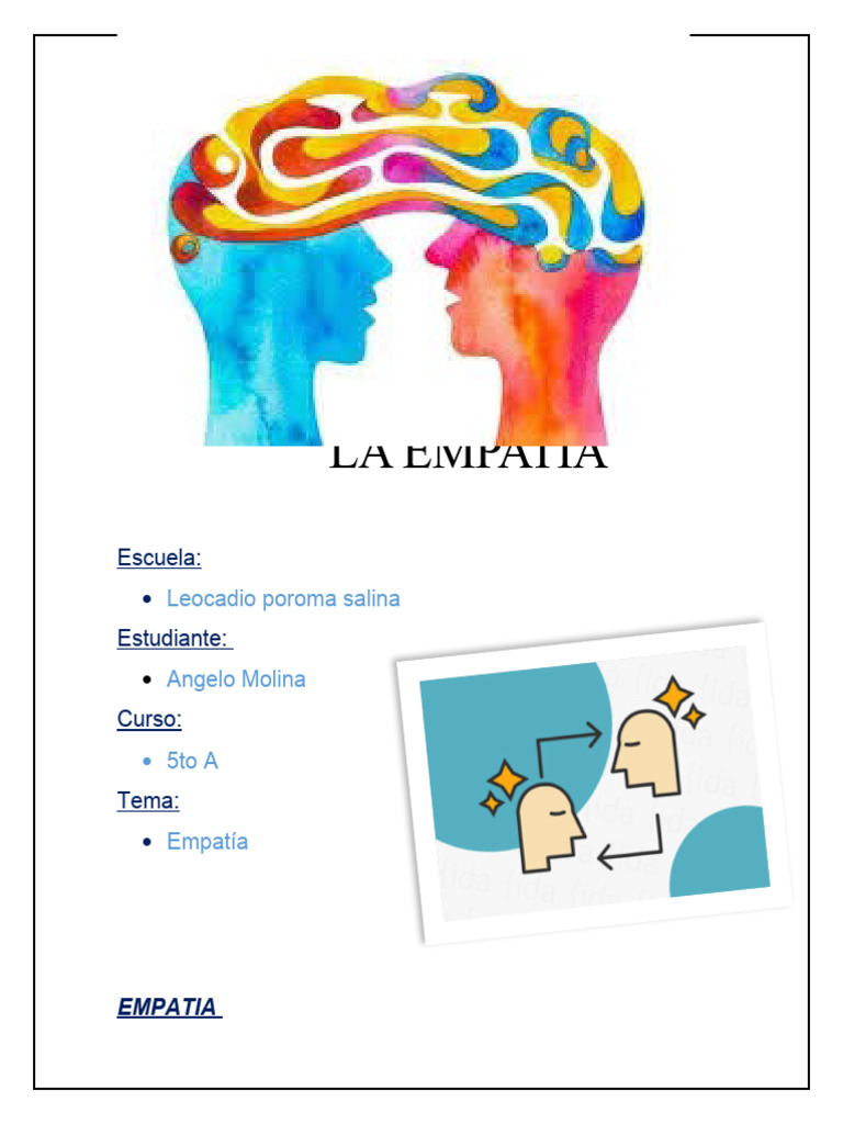Conceptos y Clases de Empatía | PDF | Empatía | Las emociones
