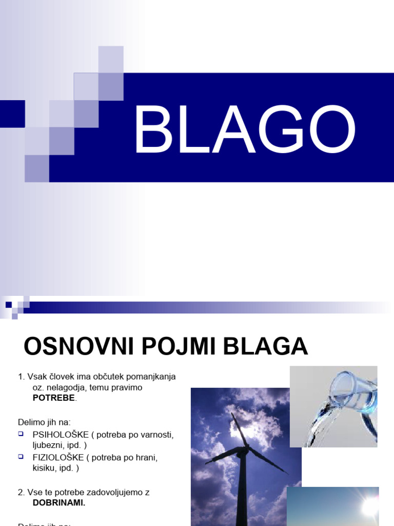 Ekn Ref Blago 01 Predstavitev | PDF