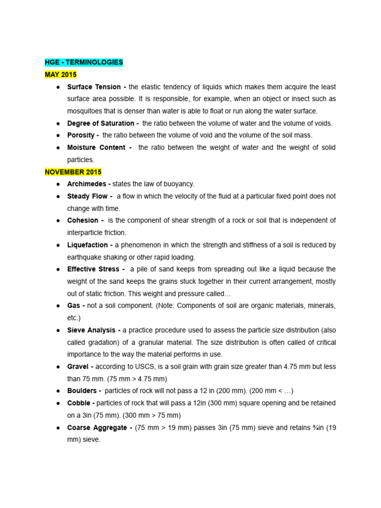 Ce Ref Terms | PDF | Tide | Deformation (Engineering)