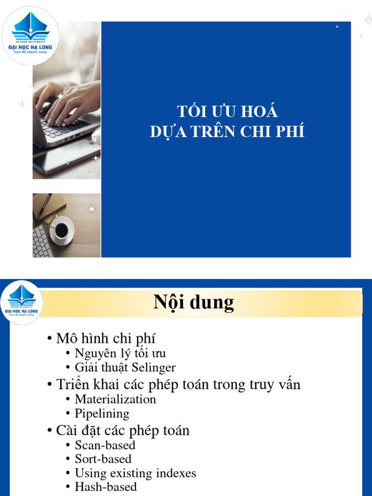 4.cost-Based Optimization | PDF