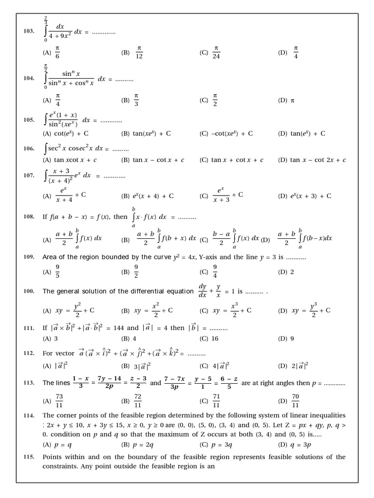 PCM - Gujcet 28 03 2024 1 14 13 | PDF | Applied Mathematics | Systems Analysis
