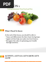 Go, Grow and Glow Foods Worksheet | PDF