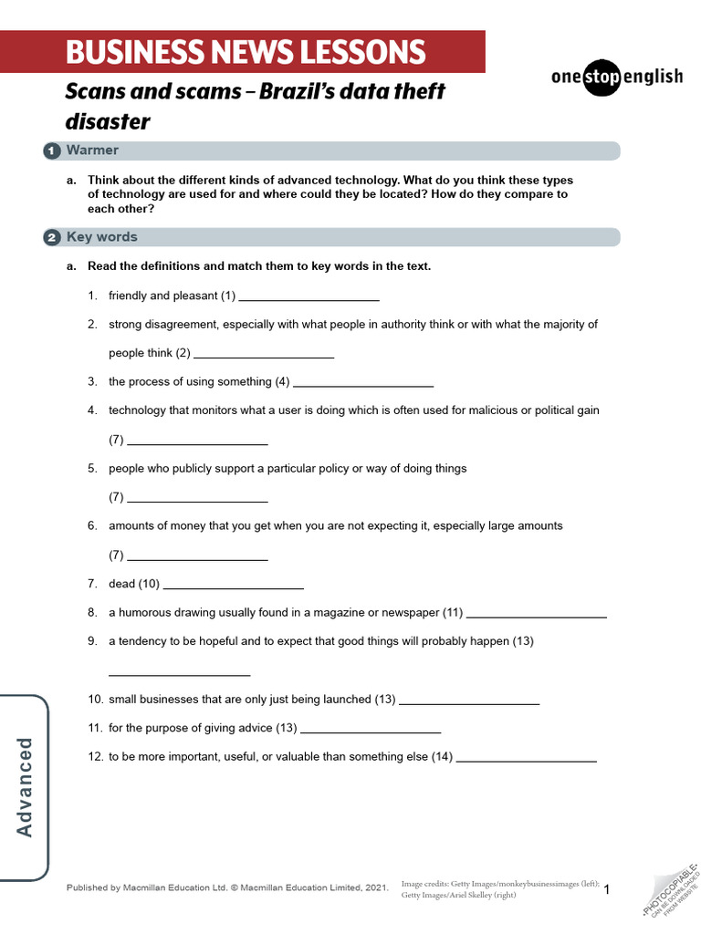 Brazil's Tech Scam - Advanced Business Article-1-7 | PDF | Identity ...