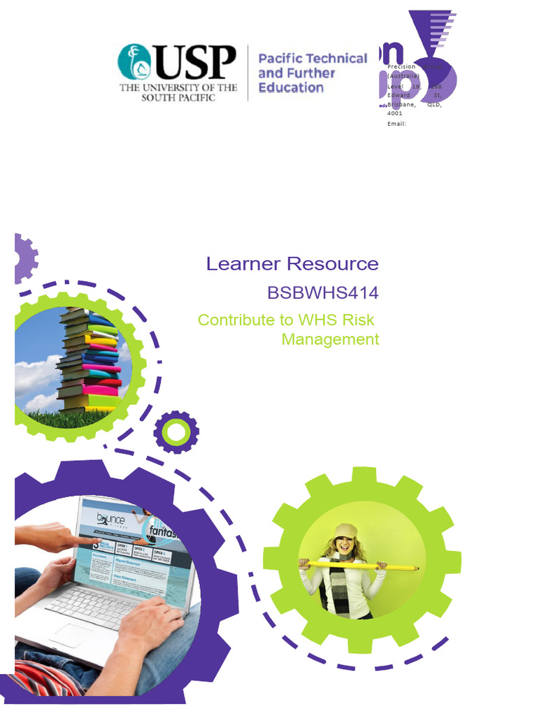 BSBWHS414 Learner Resource | PDF | Occupational Safety And Health | Risk