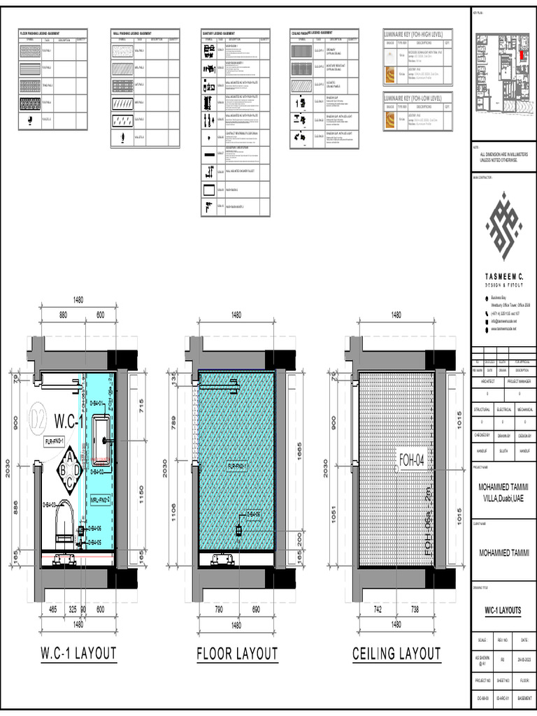 06-BF-WC-01 Layouts | Download Free PDF | Basement