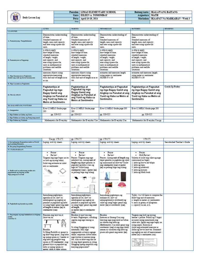 Q4-Week3-Dll-Math 2 | PDF