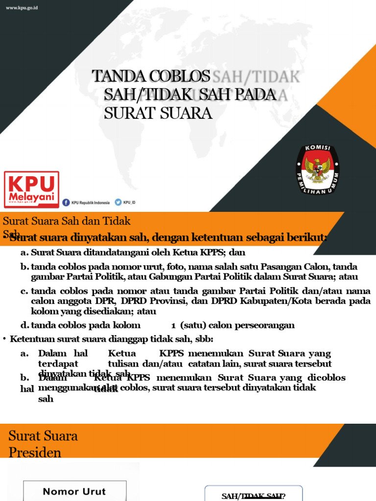 Surat Suara Sah Dan Tidak Sah | PDF