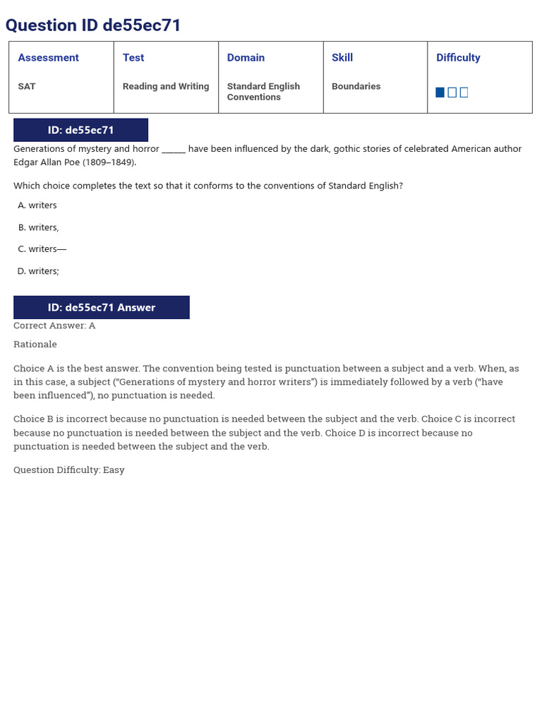 SAT Grammar Practice | PDF | Grammatical Tense | Cellular Respiration