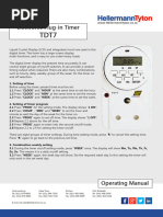 Digital Timer Instruction Manual | PDF | Timer | Clock