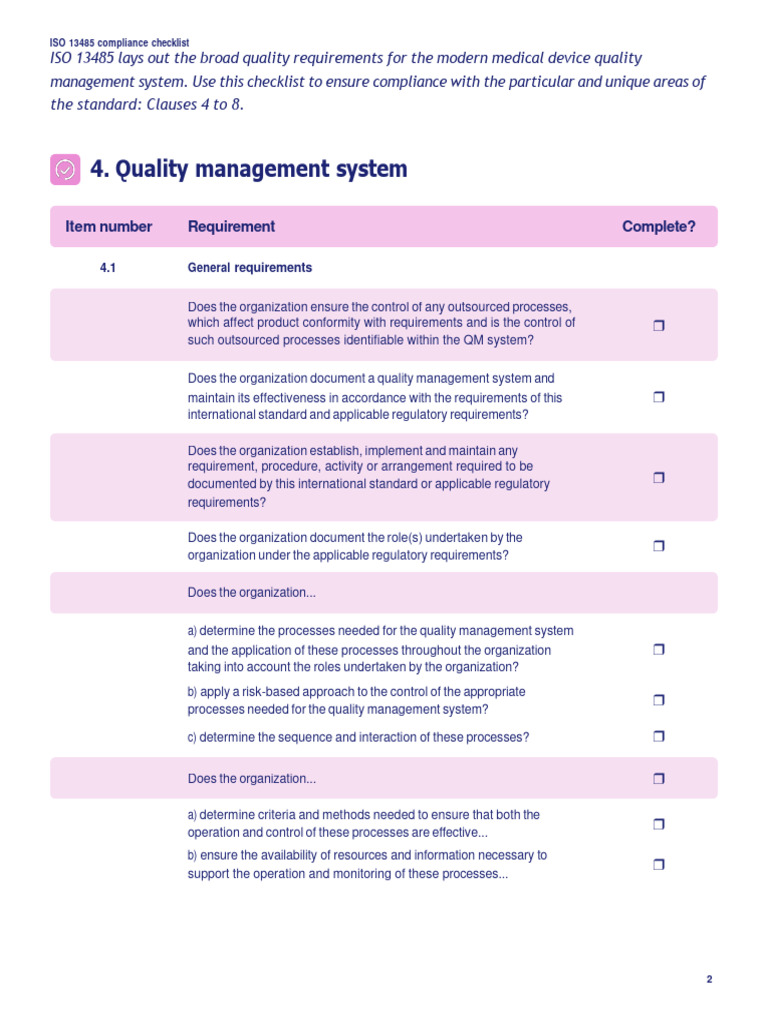 ISO 13485 Requirements | PDF | Quality Management System | Quality Management