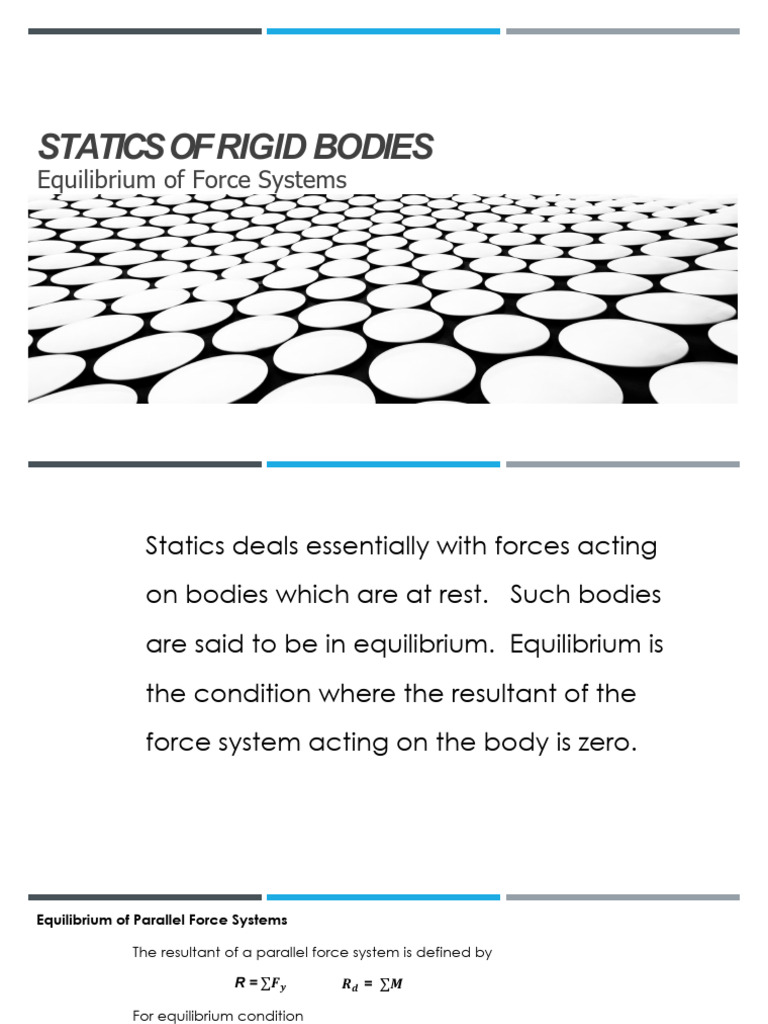 Equilibrium of Parallel Force Systems | PDF | Force | Physics