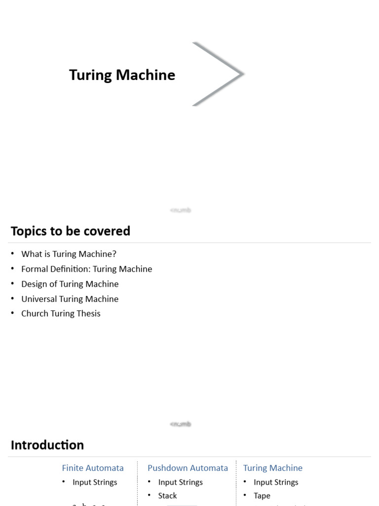 Unit 5 Turing Machine | PDF | Theory Of Computation | Theoretical Computer Science