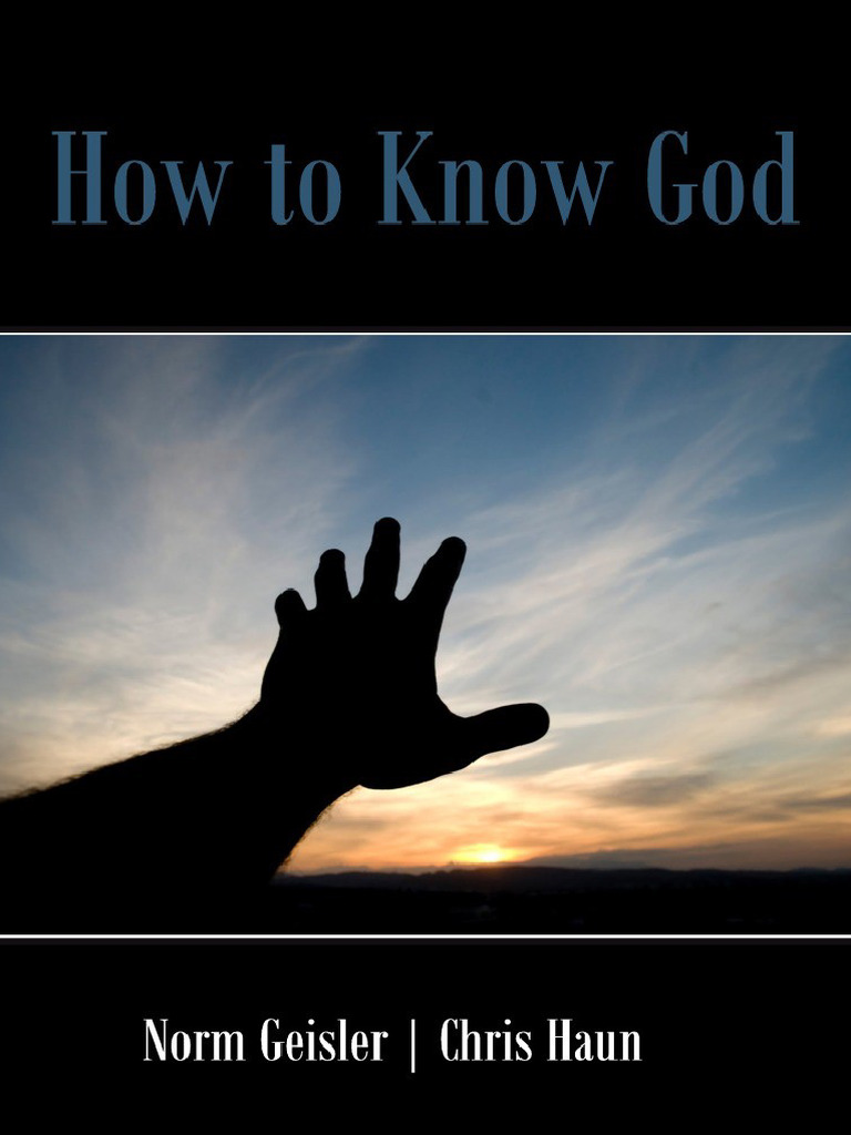 How To Know God | PDF | Jesus | Baptism