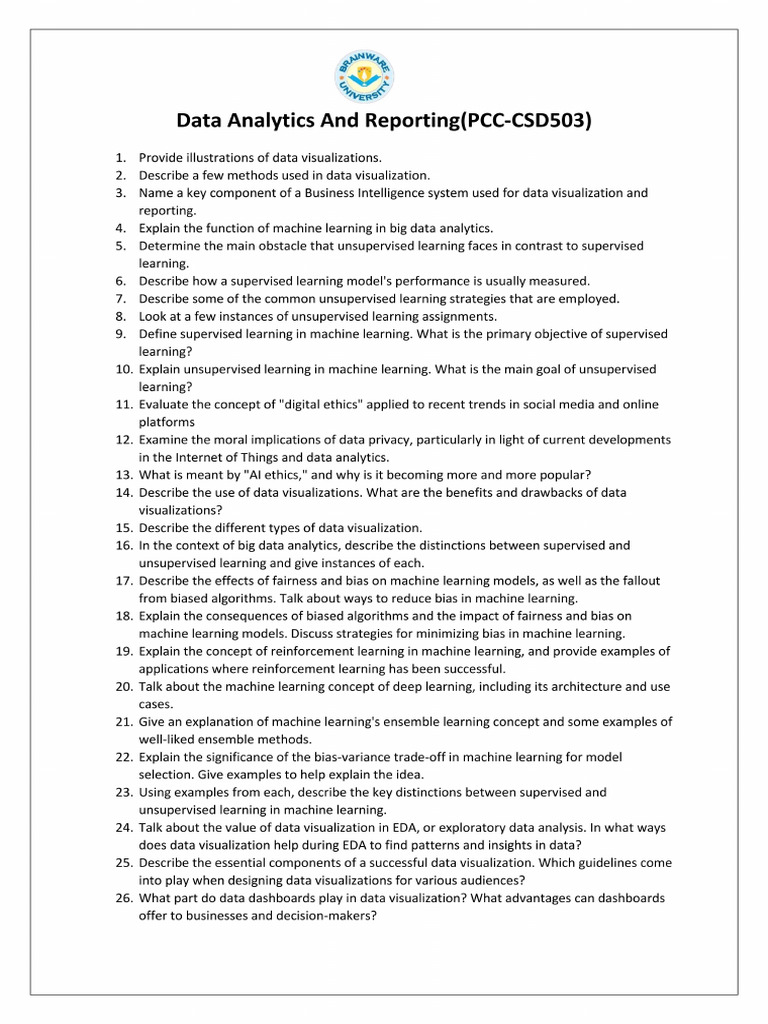 Practice Set 2 Data Analytics | PDF