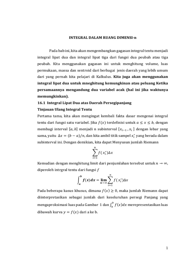 Contoh Soal Integral Lipat Dua | PDF | Metode & Bahan Ajar