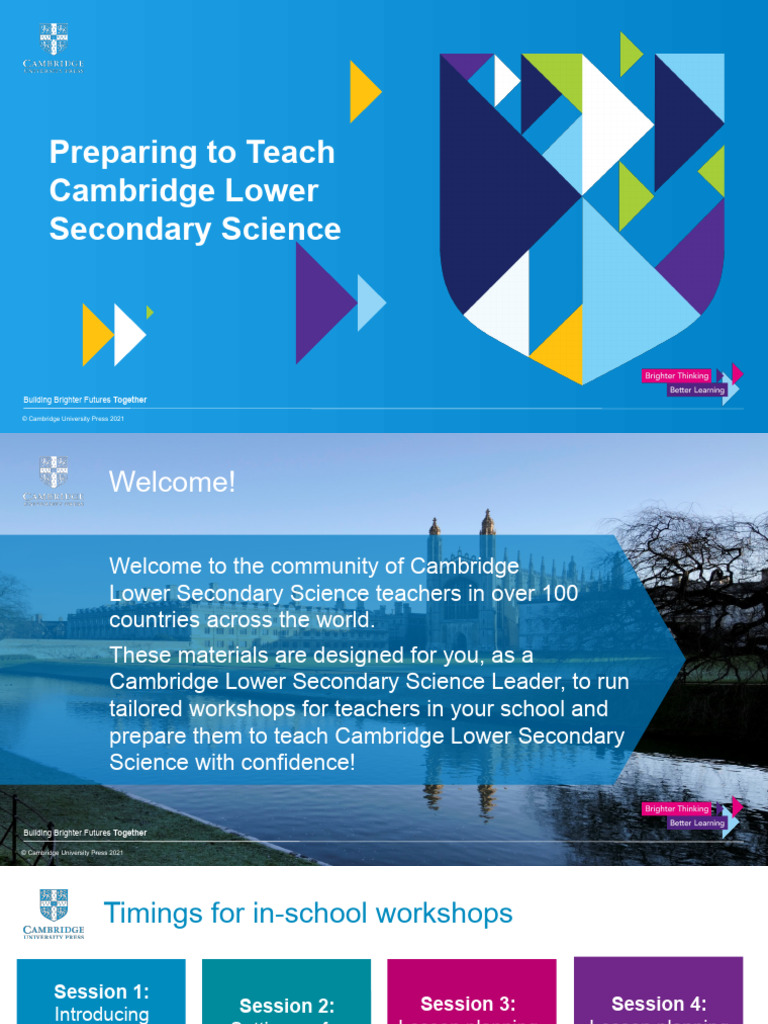 Cambridge Lower Secondary Science Workshops | PDF | Learning | Science