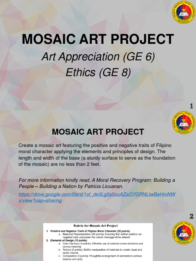 Mosaic Art Project | PDF