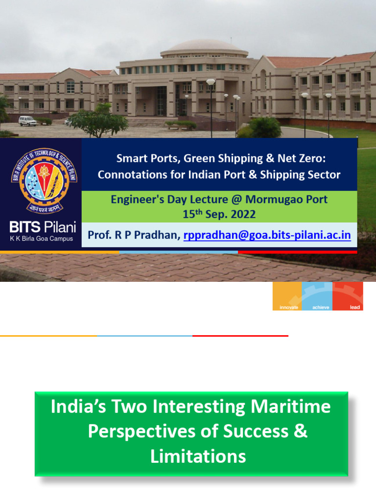 RPP Smart Port, Green Shipping Net Zero Lecture | PDF | Climate Change ...