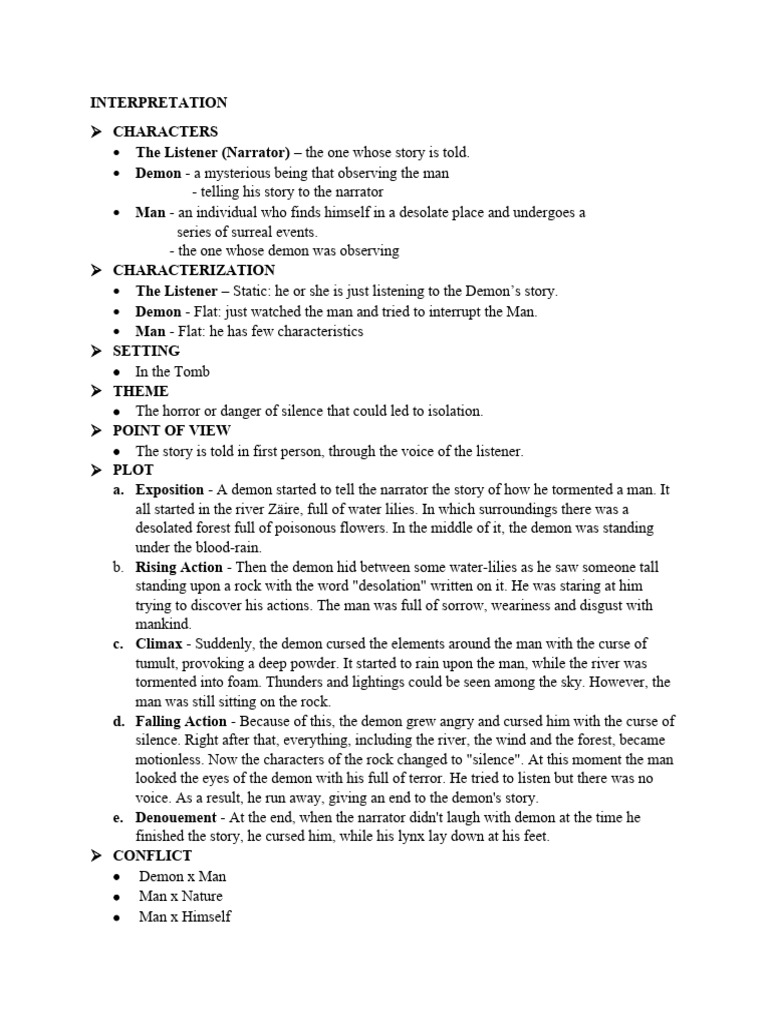 Silence by Edgar Allan Poe | PDF | General Fiction