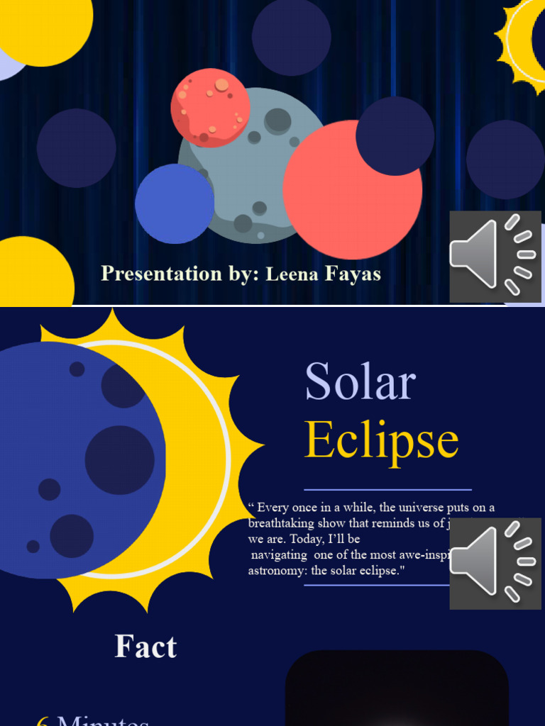 Solar Eclipse Presentation. | PDF | Solar Eclipse | Astronomy