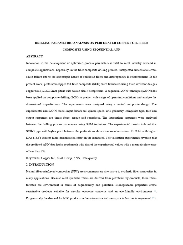 ANN Paper-Final 18-9-21 | PDF | Composite Material | Coefficient Of Determination