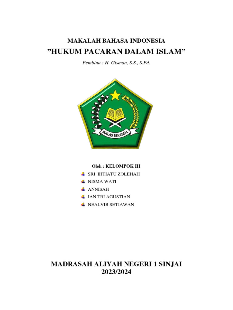 HUKUM PACARAN Merged | PDF | Agama & Spiritualitas