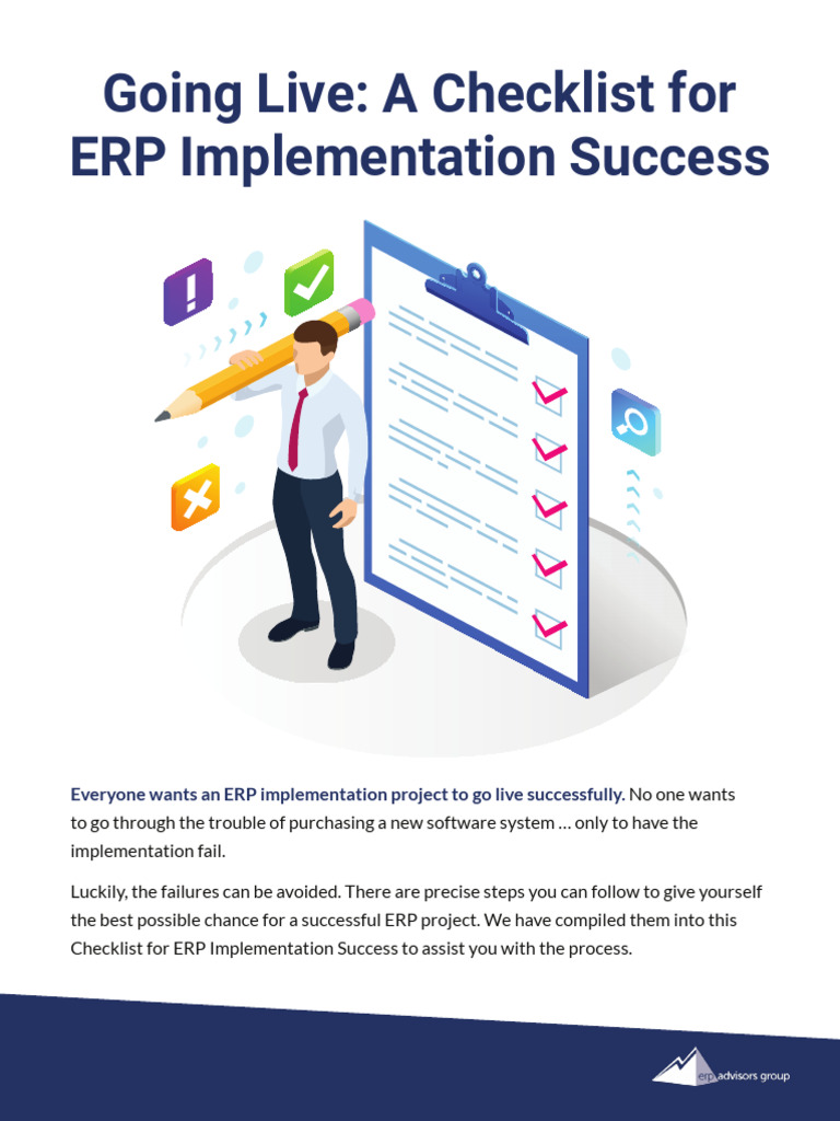 Checklist ERP Implementation Success | PDF | Enterprise Resource Planning | Software
