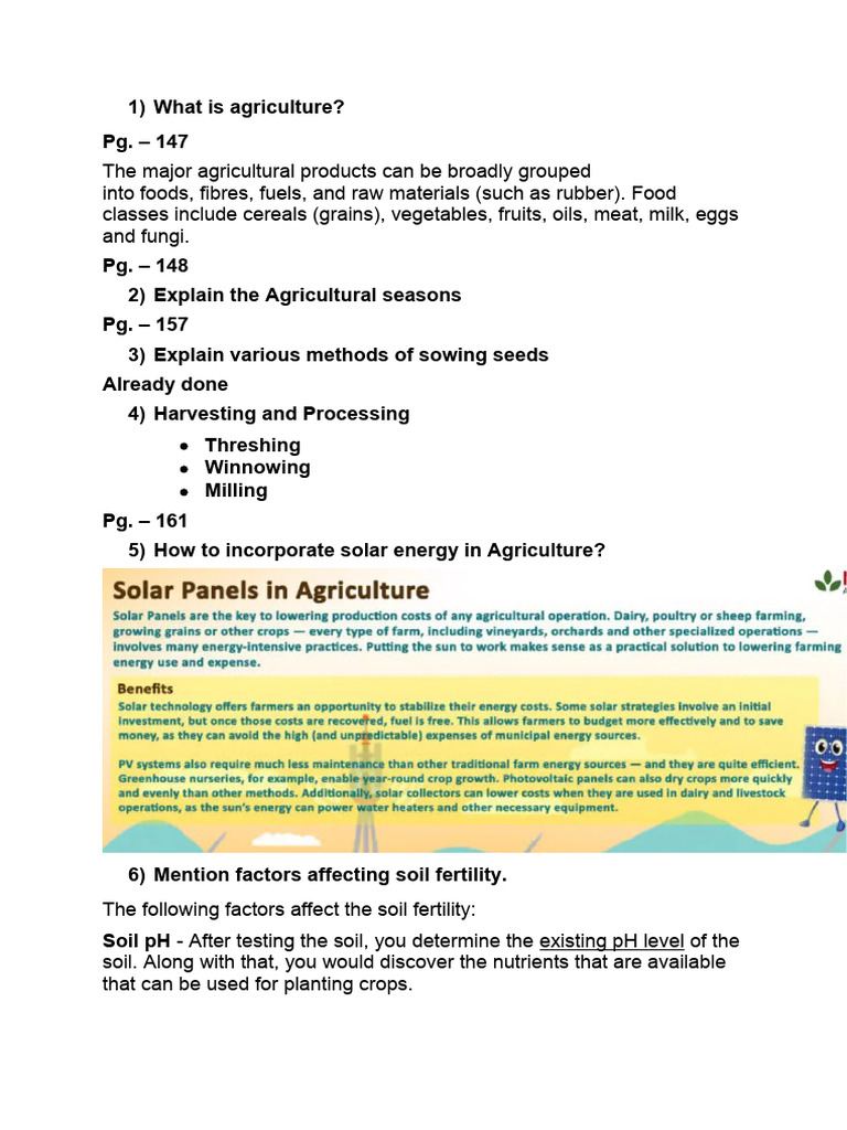 Geography Project Notes | PDF | Irrigation | Soil