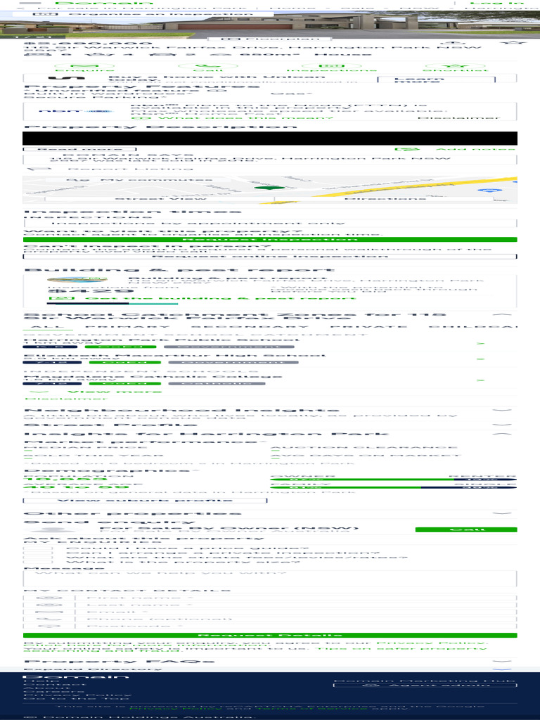 115 Sir Warwick Fairfax Drive, Harrington Park NSW 2567 Domain | PDF | Privacy