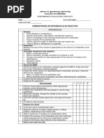 APhA Injection Technique Assessment Form | PDF | Injection (Medicine ...